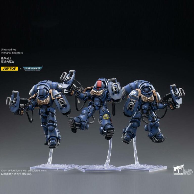 JOYTOY WARHAMMER 40K 1/18 PACK 3 ULTRAMARINES PRIMARIS INTERCEPTORS ...