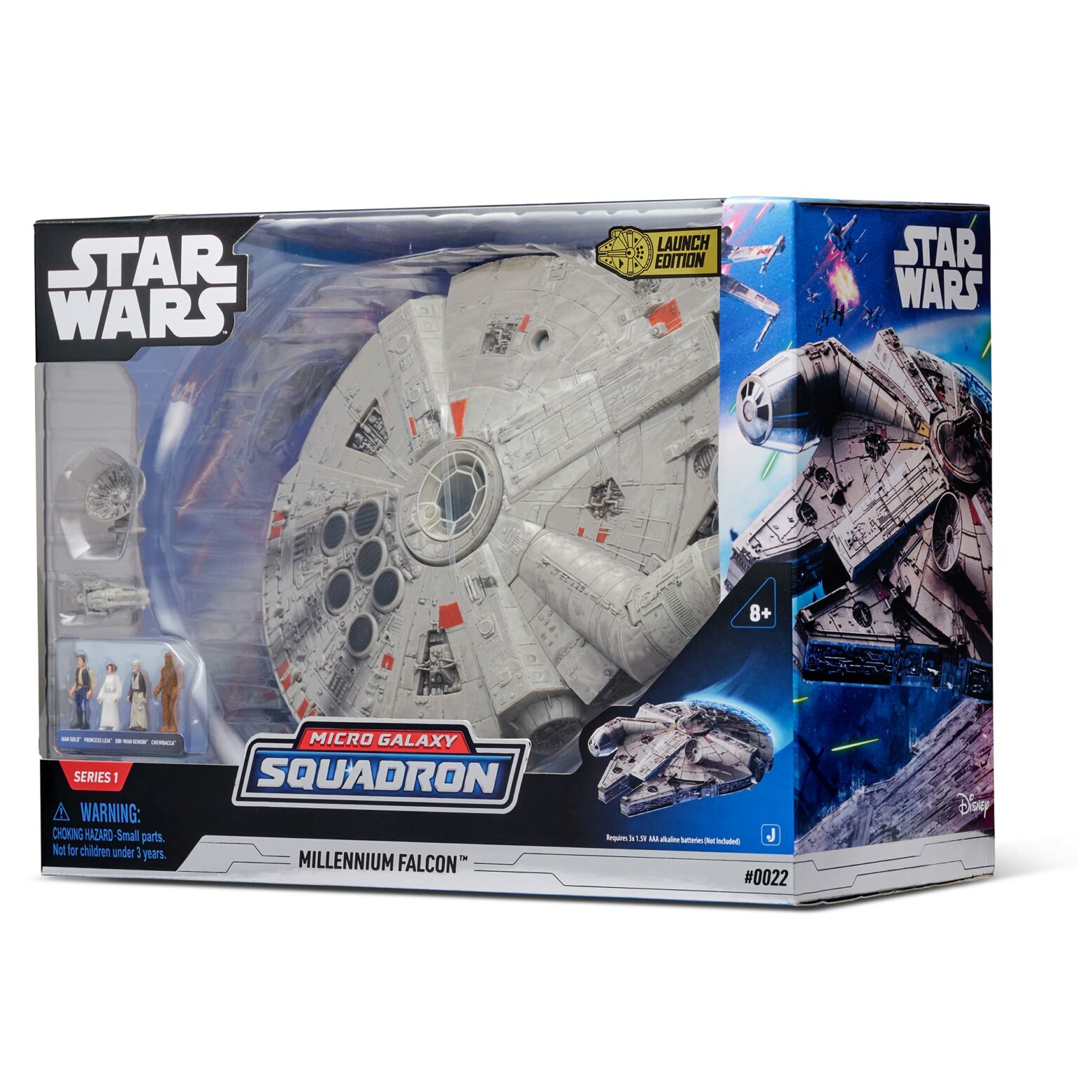 JAZWARES STAR WARS MICRO GALAXY SQUADRON MILLENNIUM FALCON - 22 CM ...