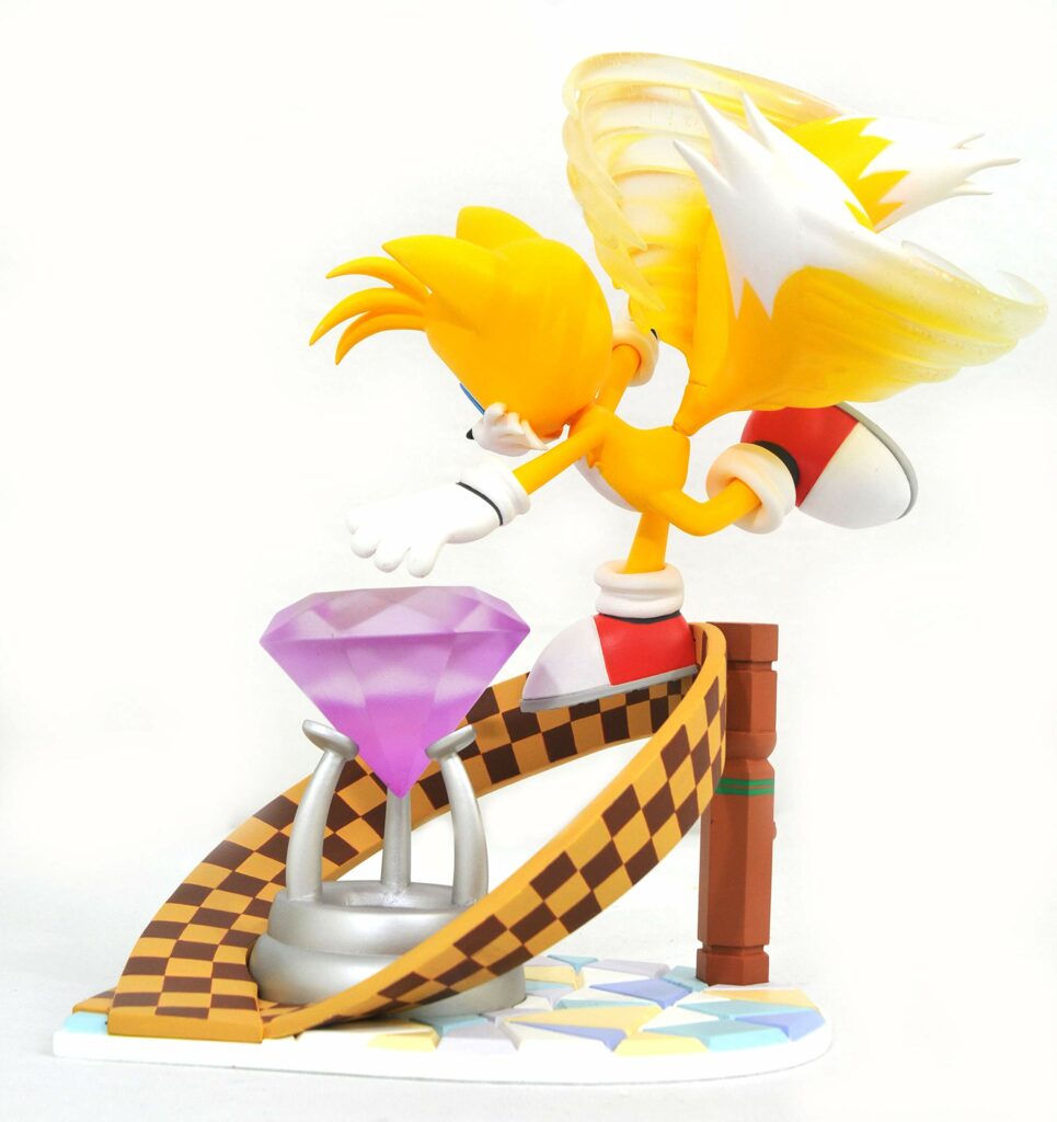 DIAMOND SELECT SONIC THE HEDGEHOG GALLERY TAILS DIORAMA - 23 CM ...